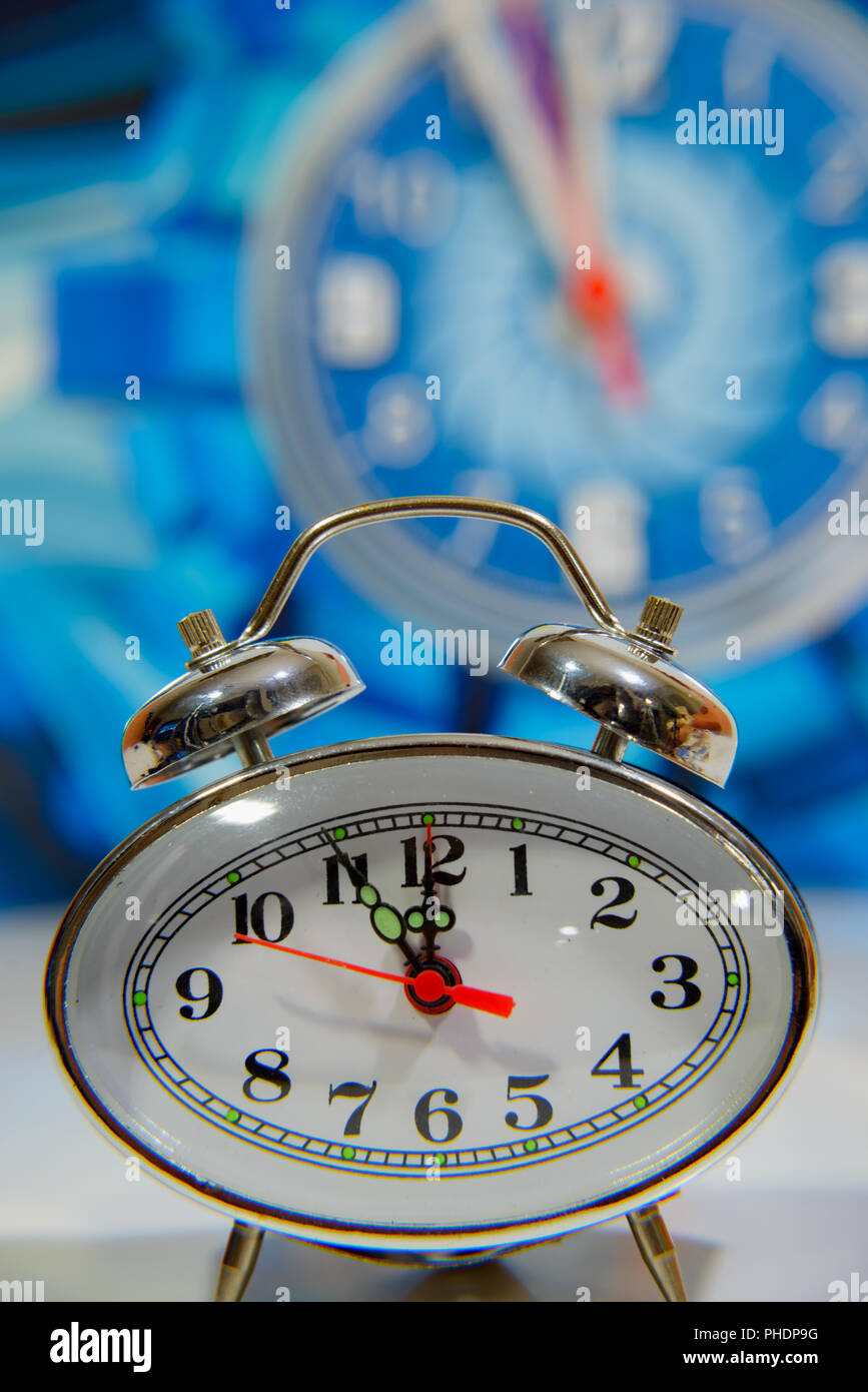 Holiday christmas clock Stock Photo - Alamy