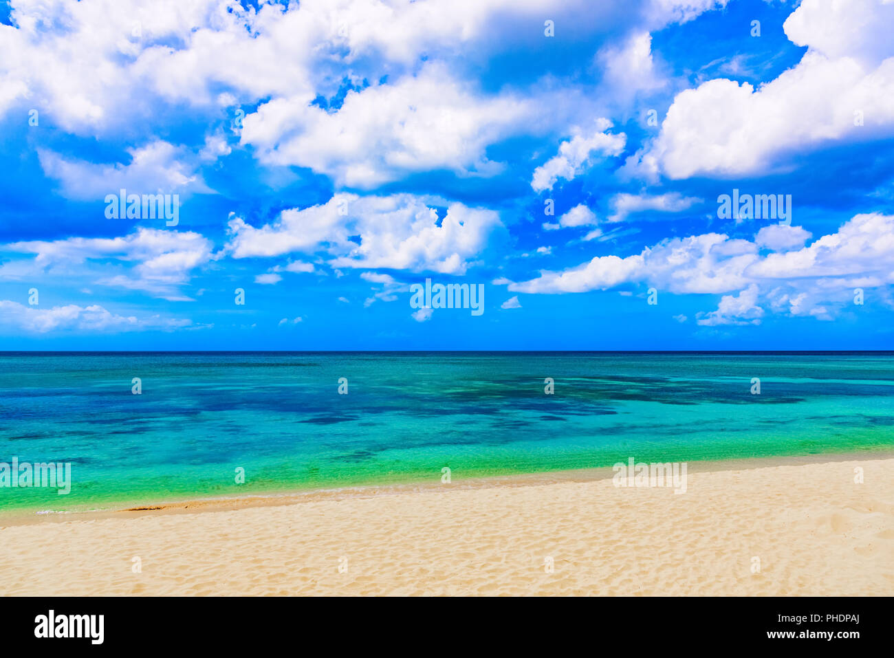 Magical paradise beach of the Caribbean sea Stock Photo - Alamy