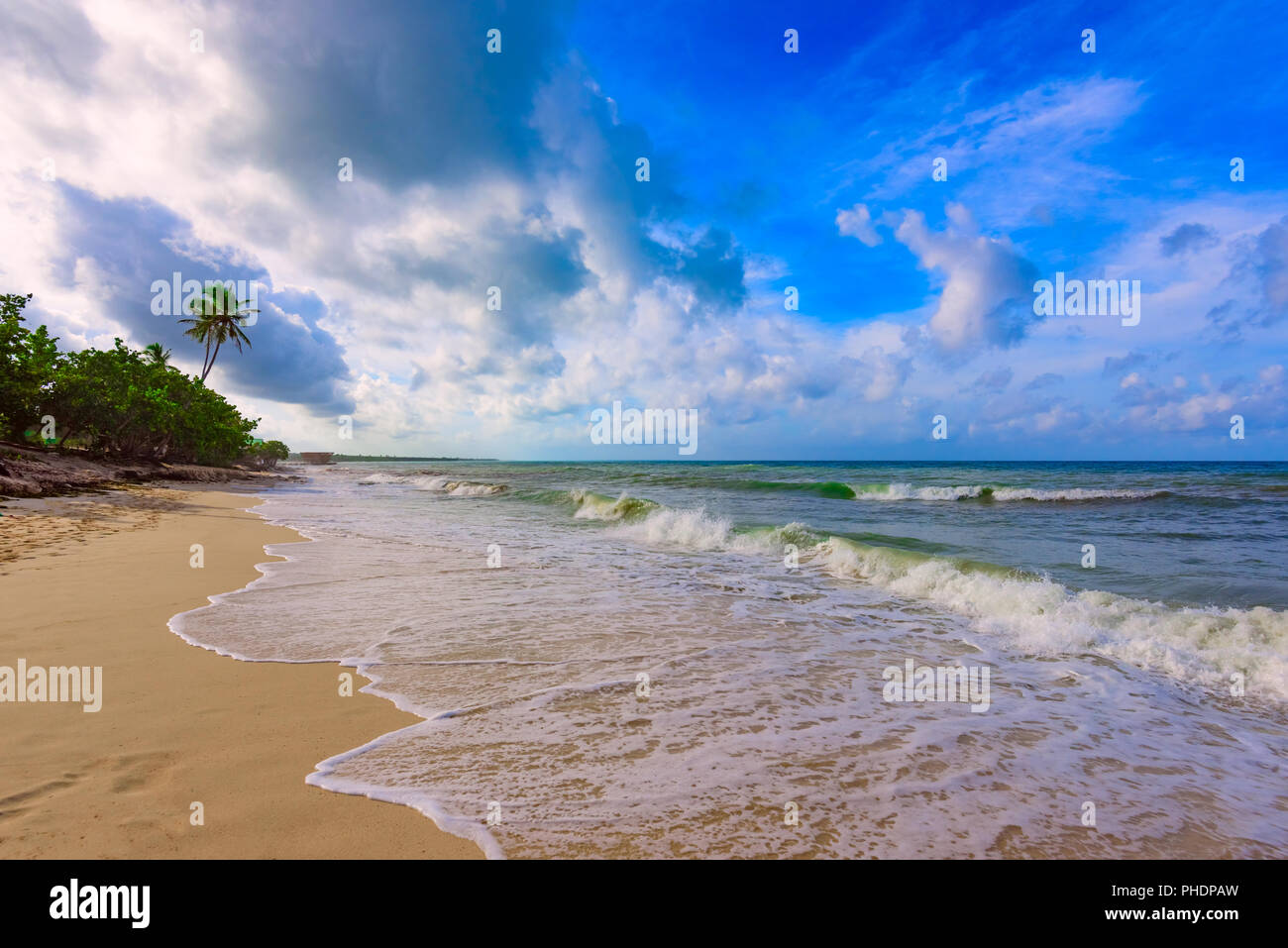 Magical paradise beach of the Caribbean sea Stock Photo - Alamy
