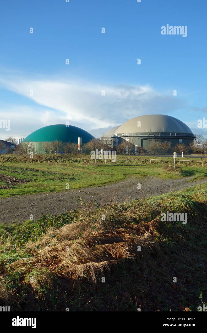 bio gas tanks Stock Photo - Alamy