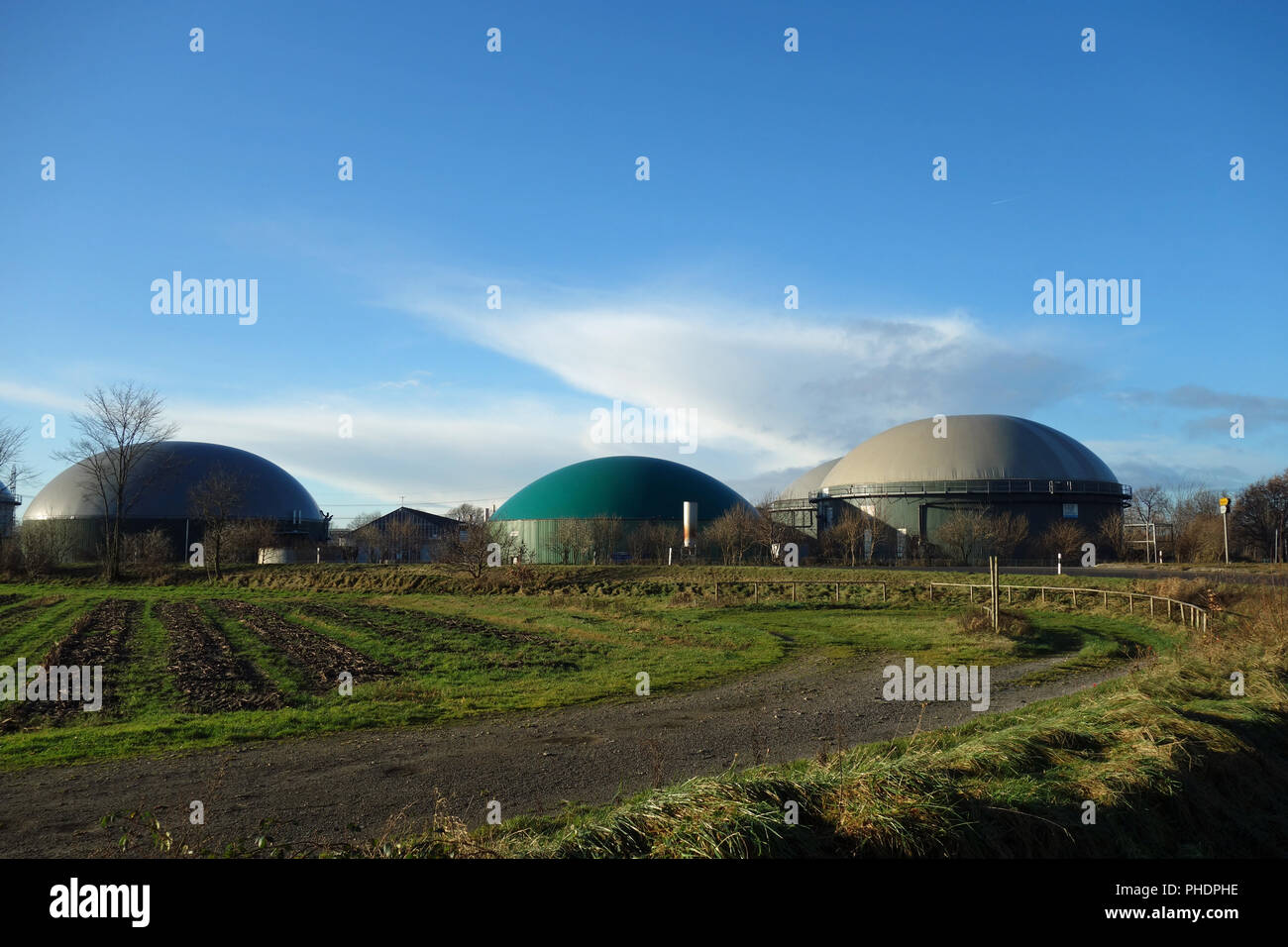 bio gas tanks Stock Photo - Alamy
