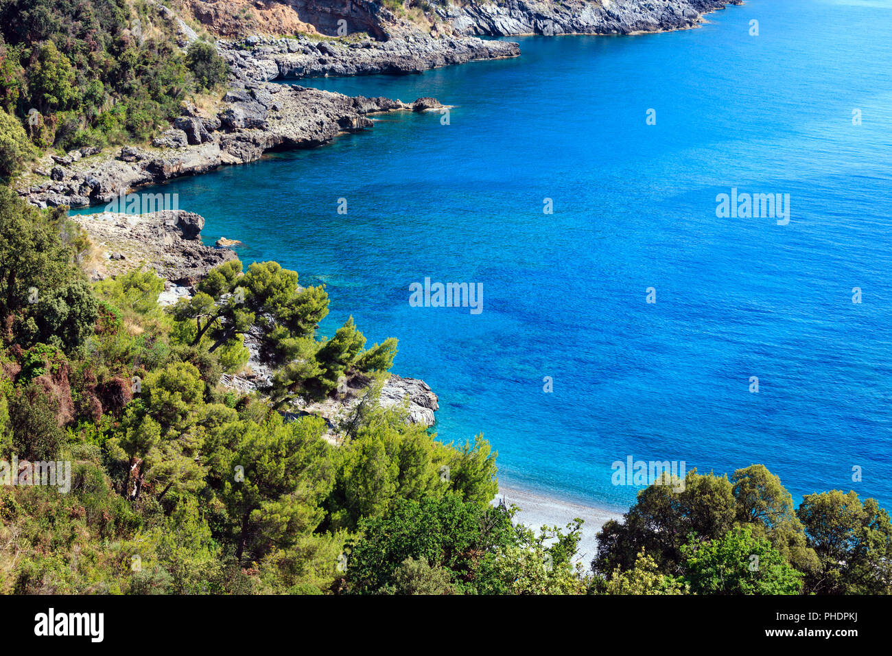 Tyrrhenian sea landscape, Campania, Italy Stock Photo - Alamy