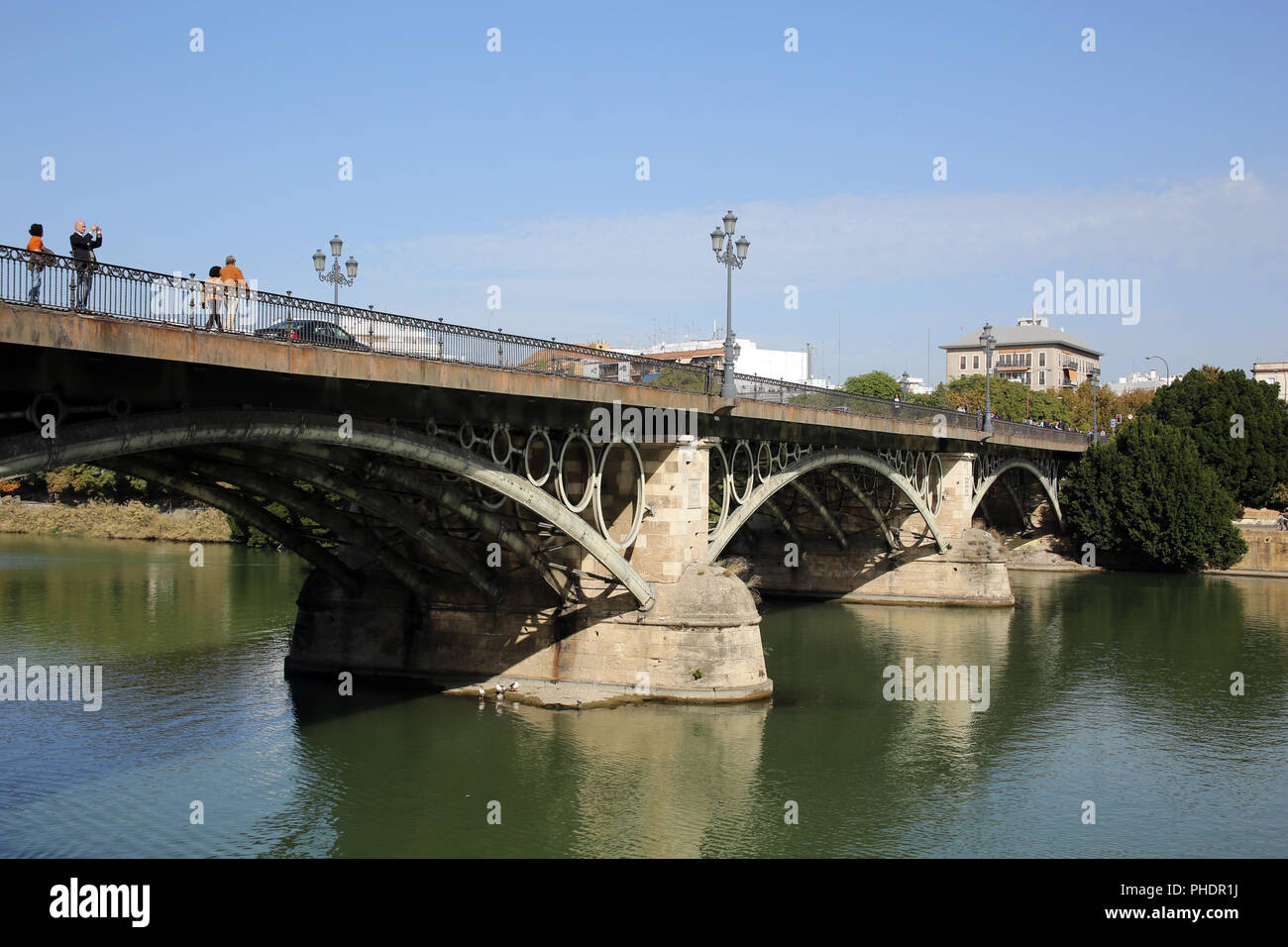 Isabel II bridge Stock Photo - Alamy