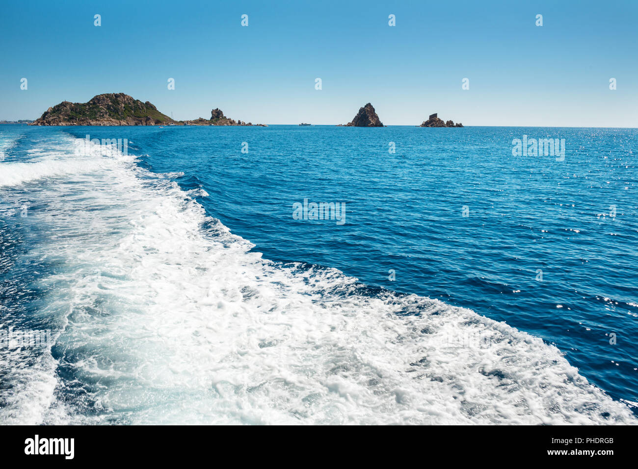 Boat on waves hi-res stock photography and images - Alamy