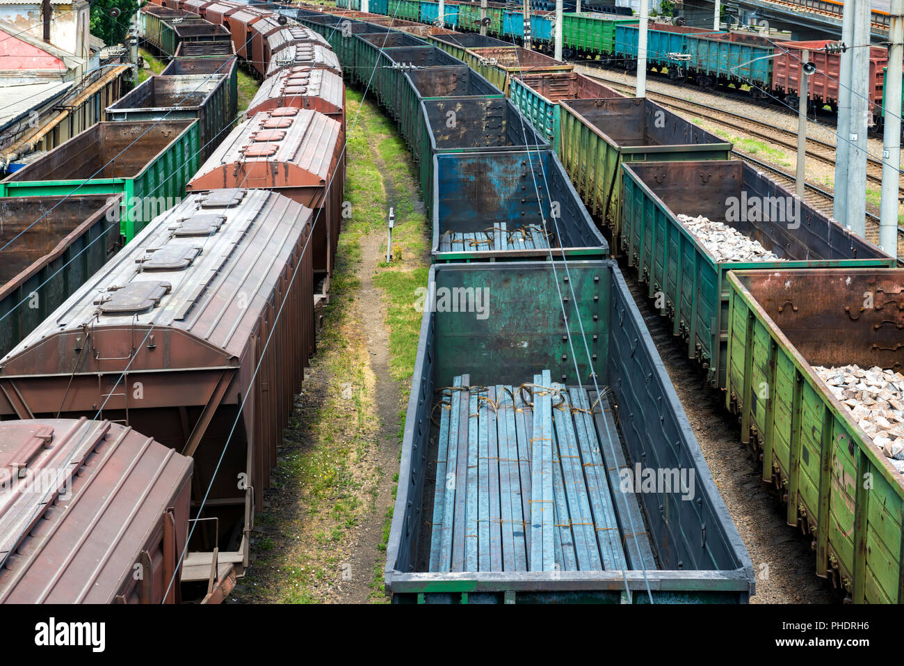 Cargo wagons hi-res stock photography and images - Alamy