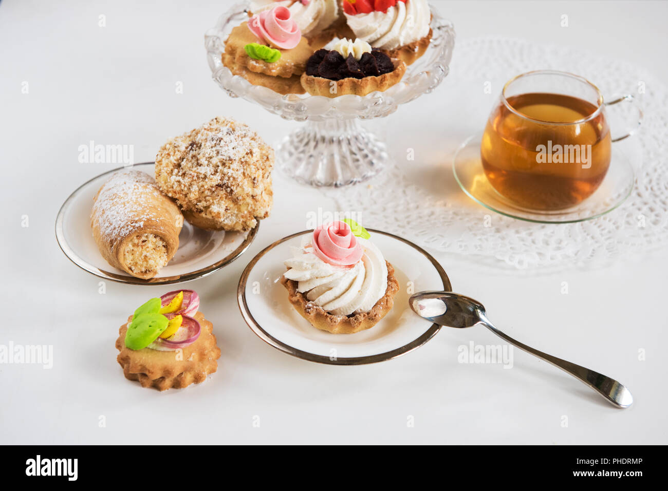 Tasty different cakes Stock Photo - Alamy