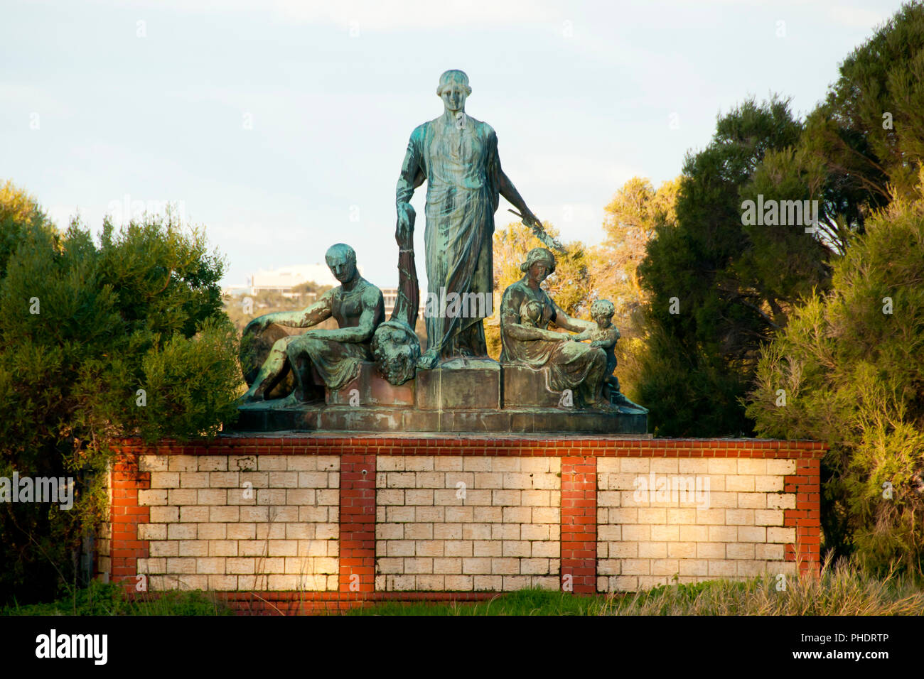 Statue in Herdsman Lake - Perth - Australia Stock Photo - Alamy