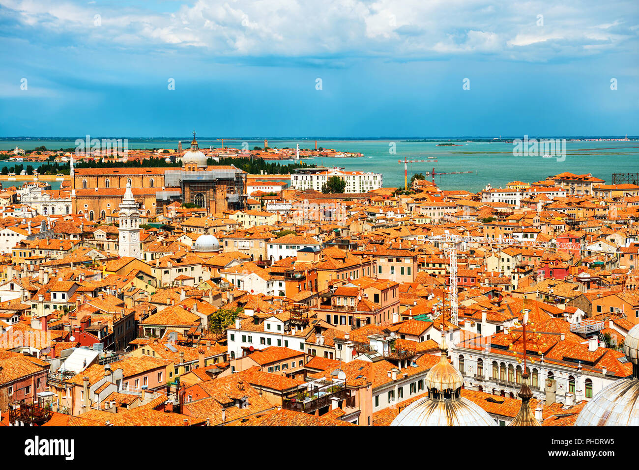 Venice roofs from above Stock Photo - Alamy