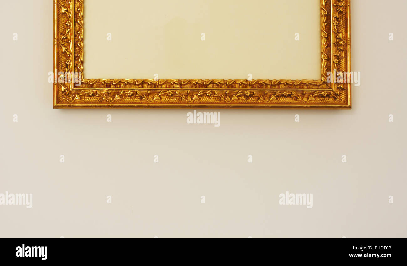 long side of a golden frame Stock Photo - Alamy