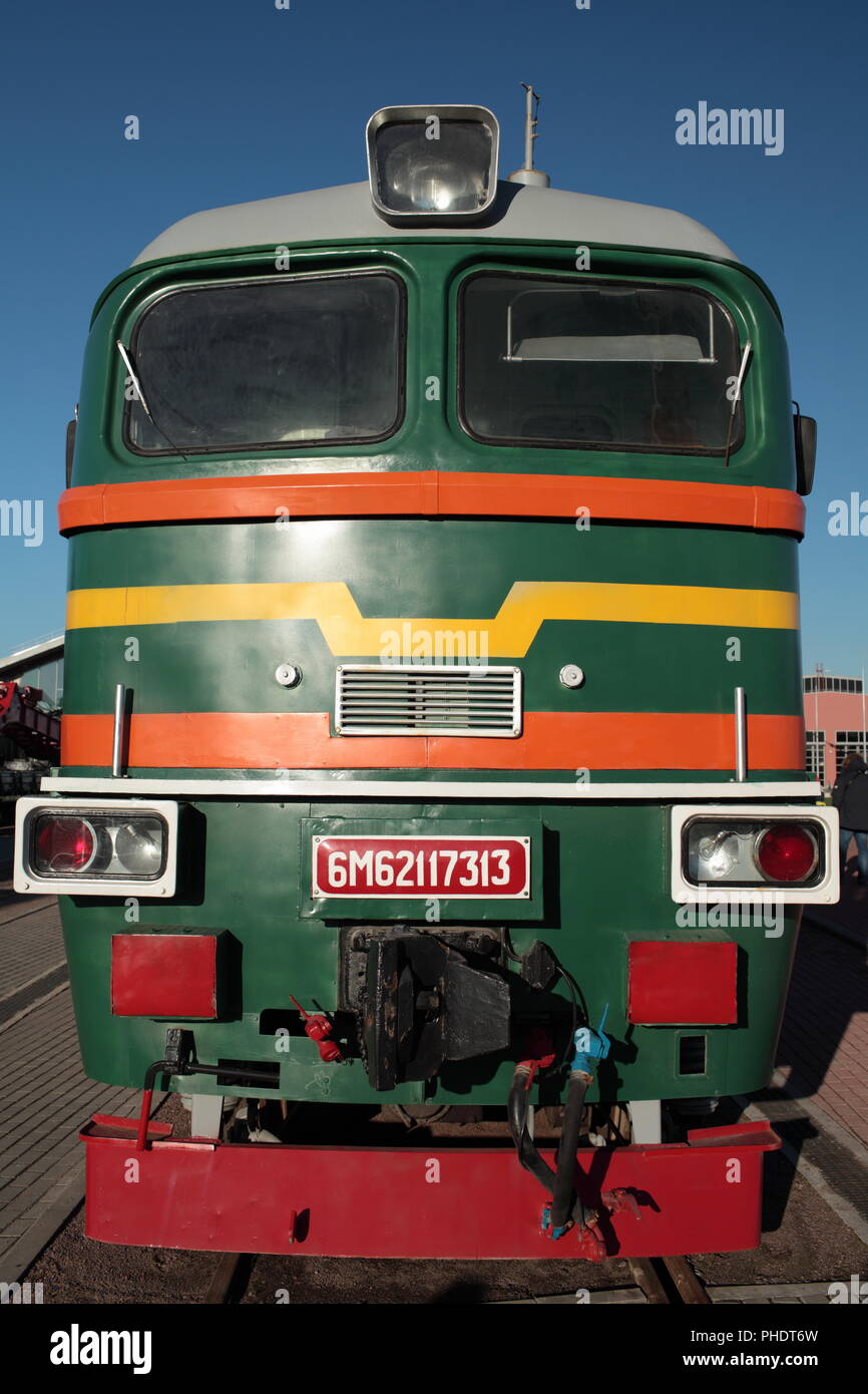 Diesel locomotive front view hi-res stock photography and images - Alamy