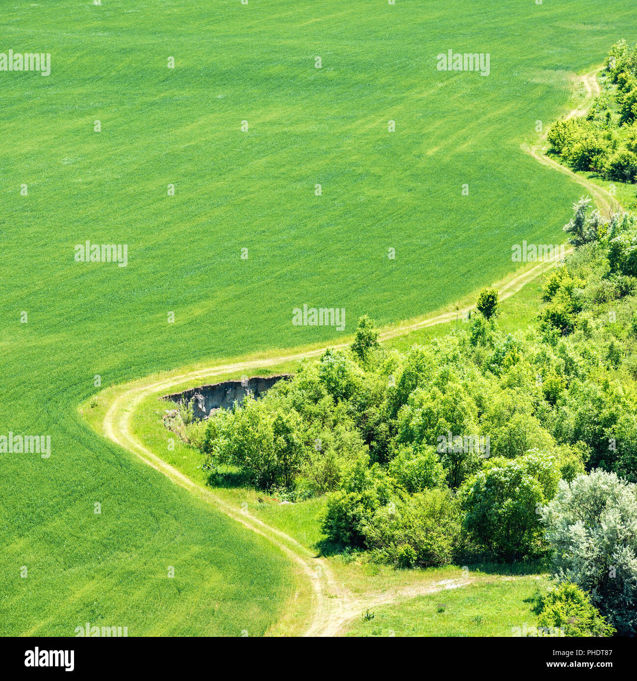 Aerial grass field hi-res stock photography and images - Alamy