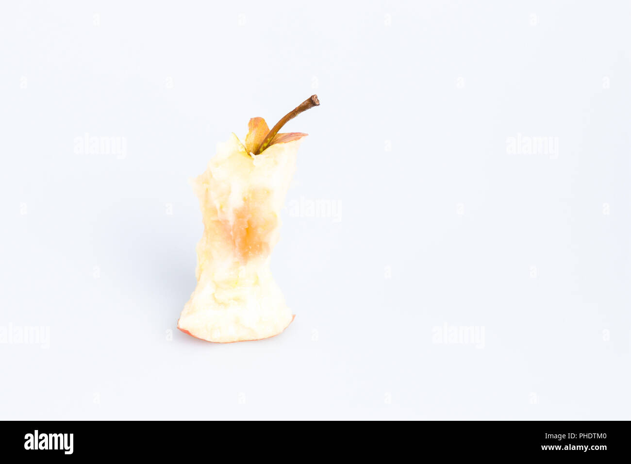 Apple torsel on White Background Stock Photo - Alamy