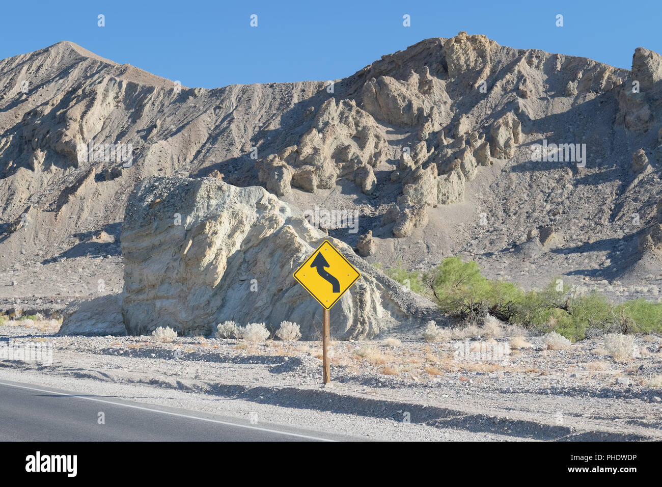 Highway in Death Valley National Park, California Stock Photo - Alamy