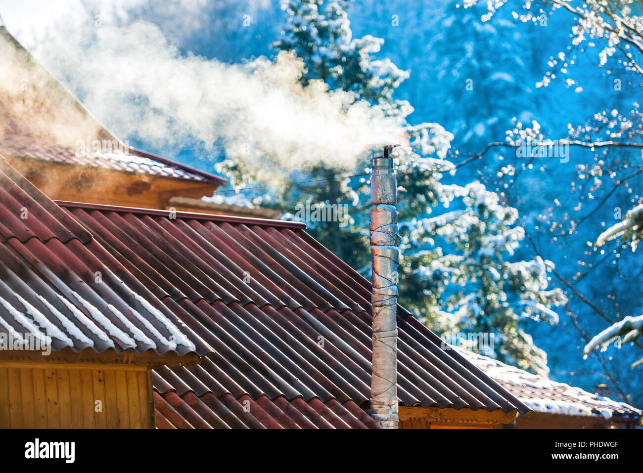 Chimney smoke sun hi-res stock photography and images - Alamy