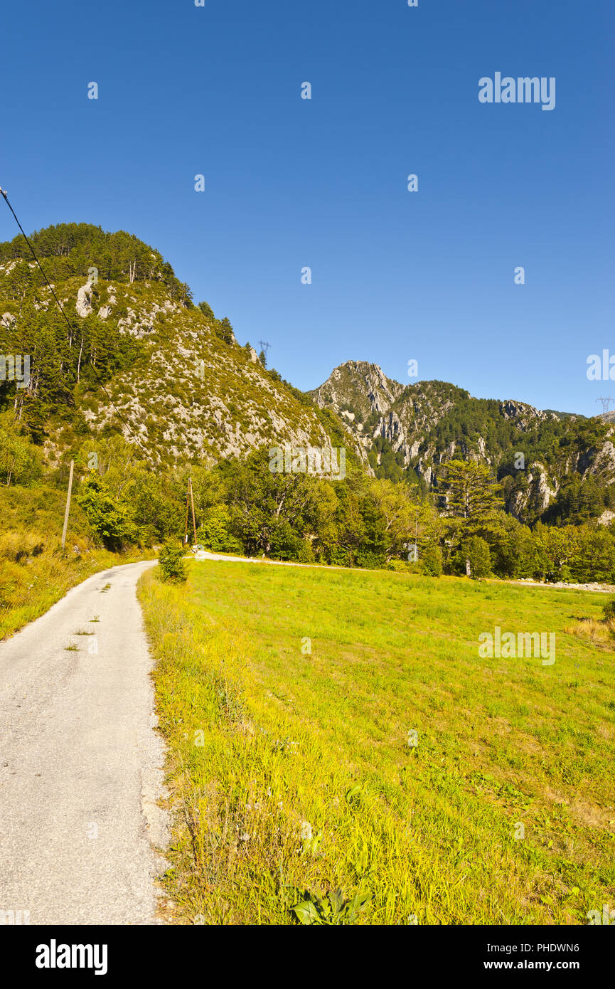 Mountain road in southeastern France Stock Photo - Alamy
