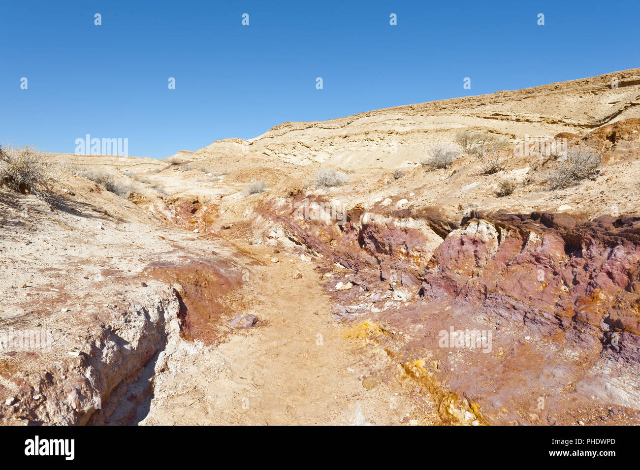 Landscape of the desert in Israel Stock Photo - Alamy