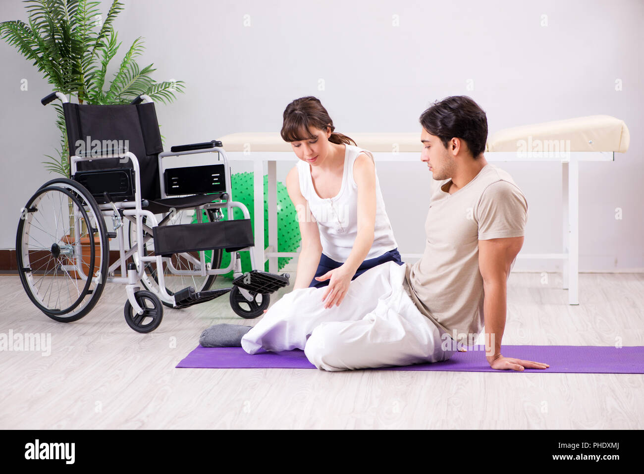 Patient recovering in hospital after injury trauma Stock Photo - Alamy