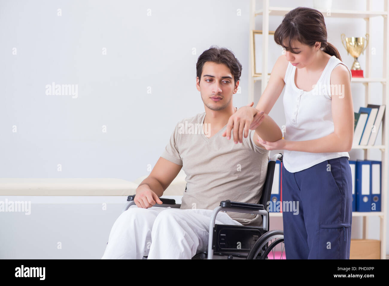 Patient recovering in hospital after injury trauma Stock Photo - Alamy
