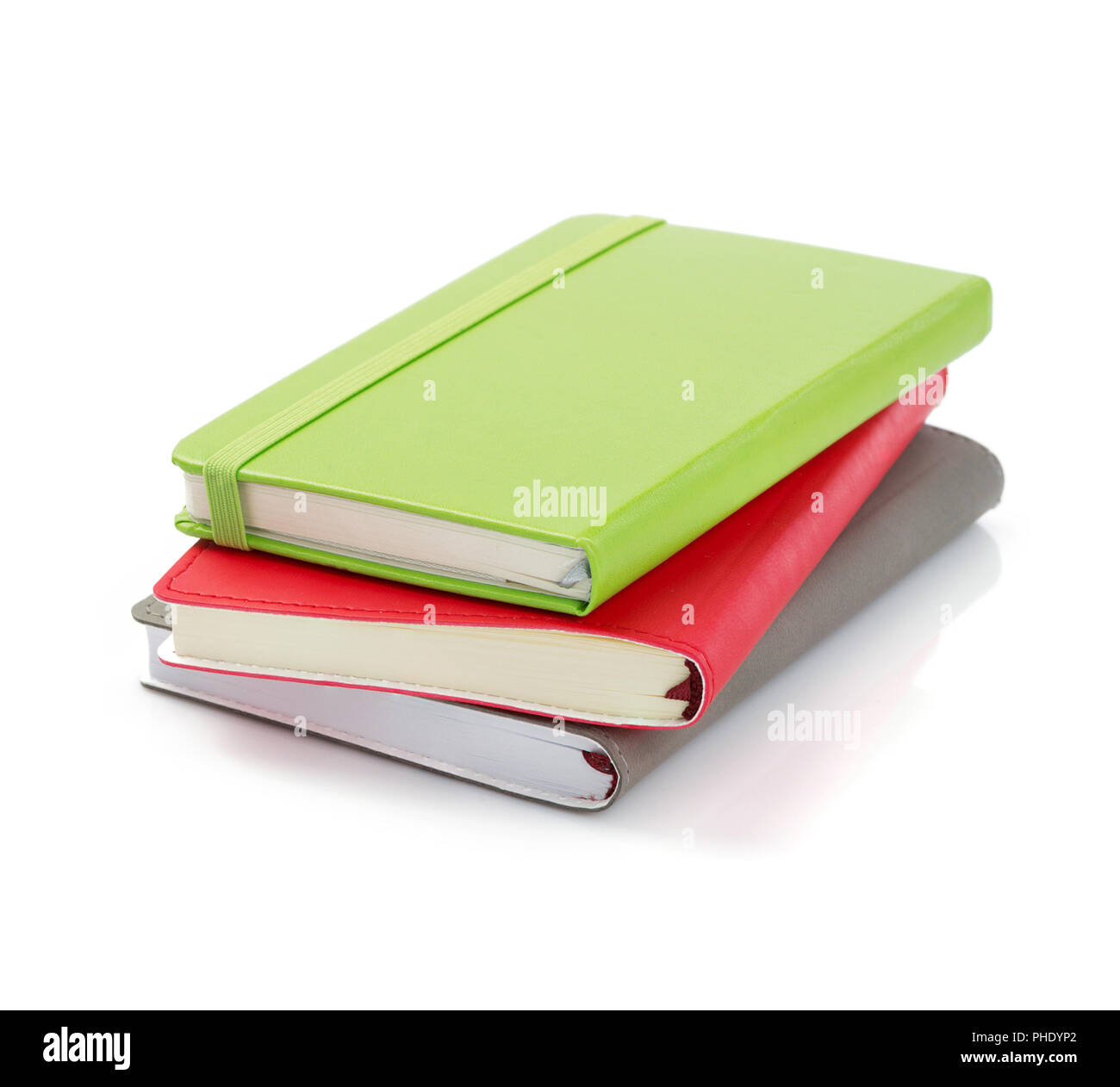 notebook and notepad isolated at white background Stock Photo - Alamy