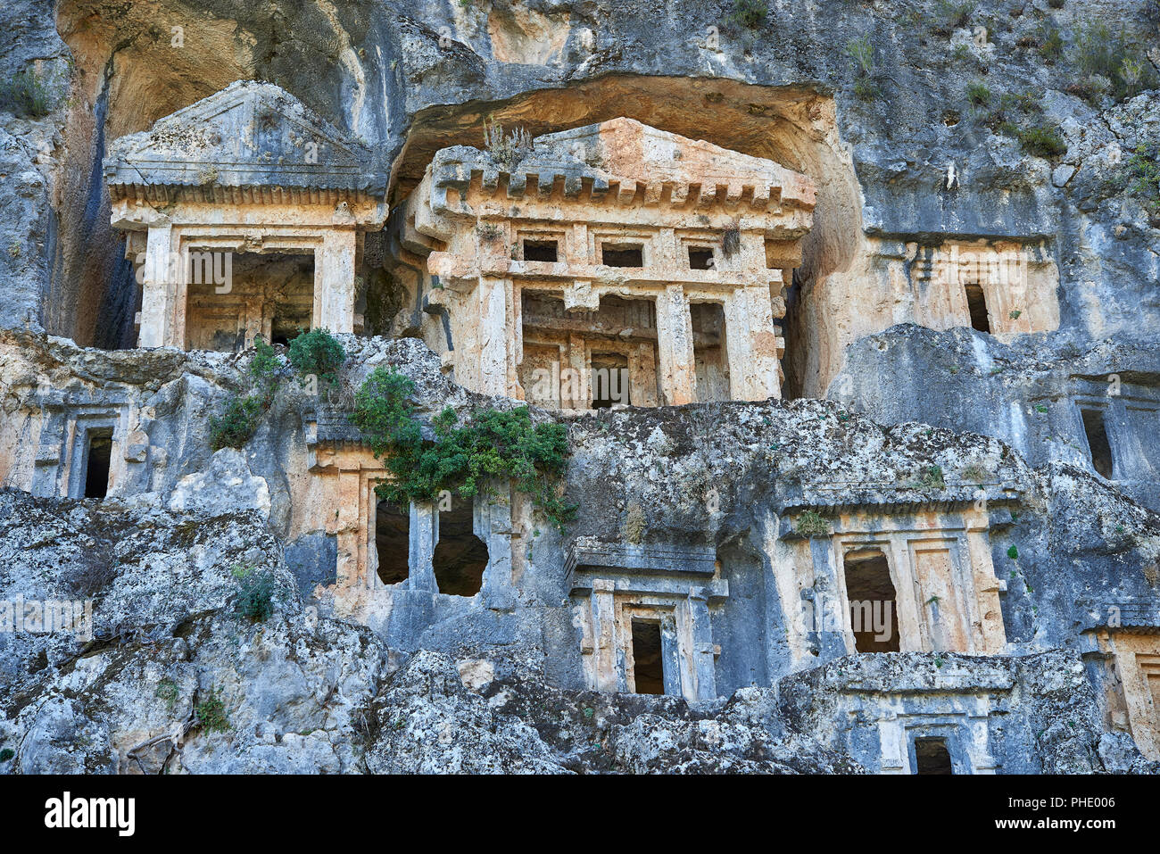 Lycian rock tombs hi-res stock photography and images - Alamy