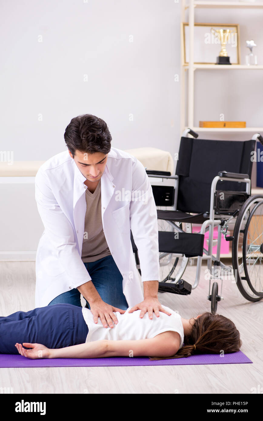 Patient recovering in hospital after injury trauma Stock Photo - Alamy