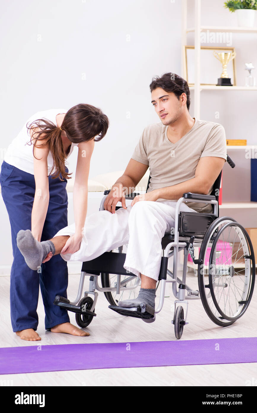 Patient recovering in hospital after injury trauma Stock Photo - Alamy