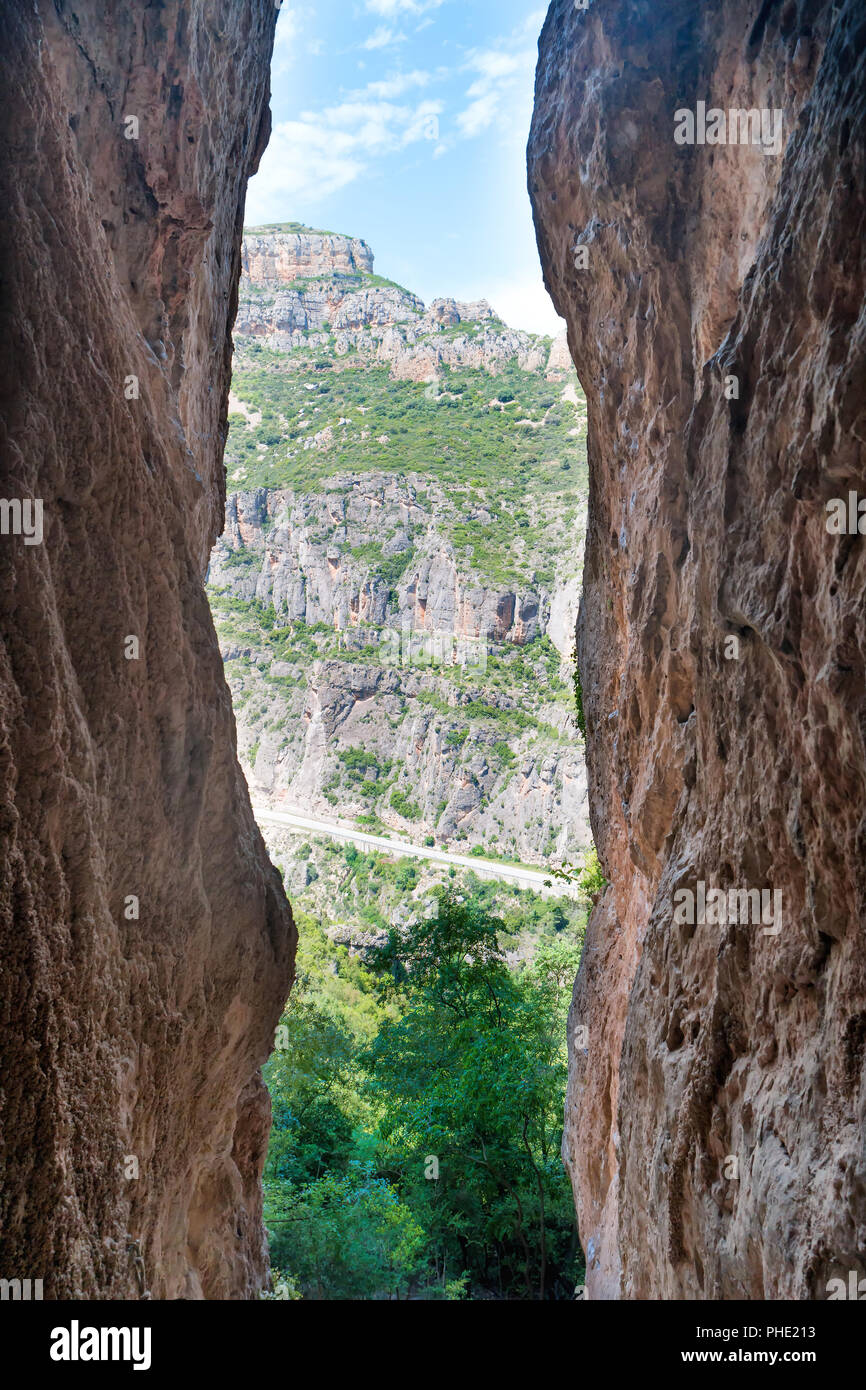 Exit from the cave Stock Photo - Alamy