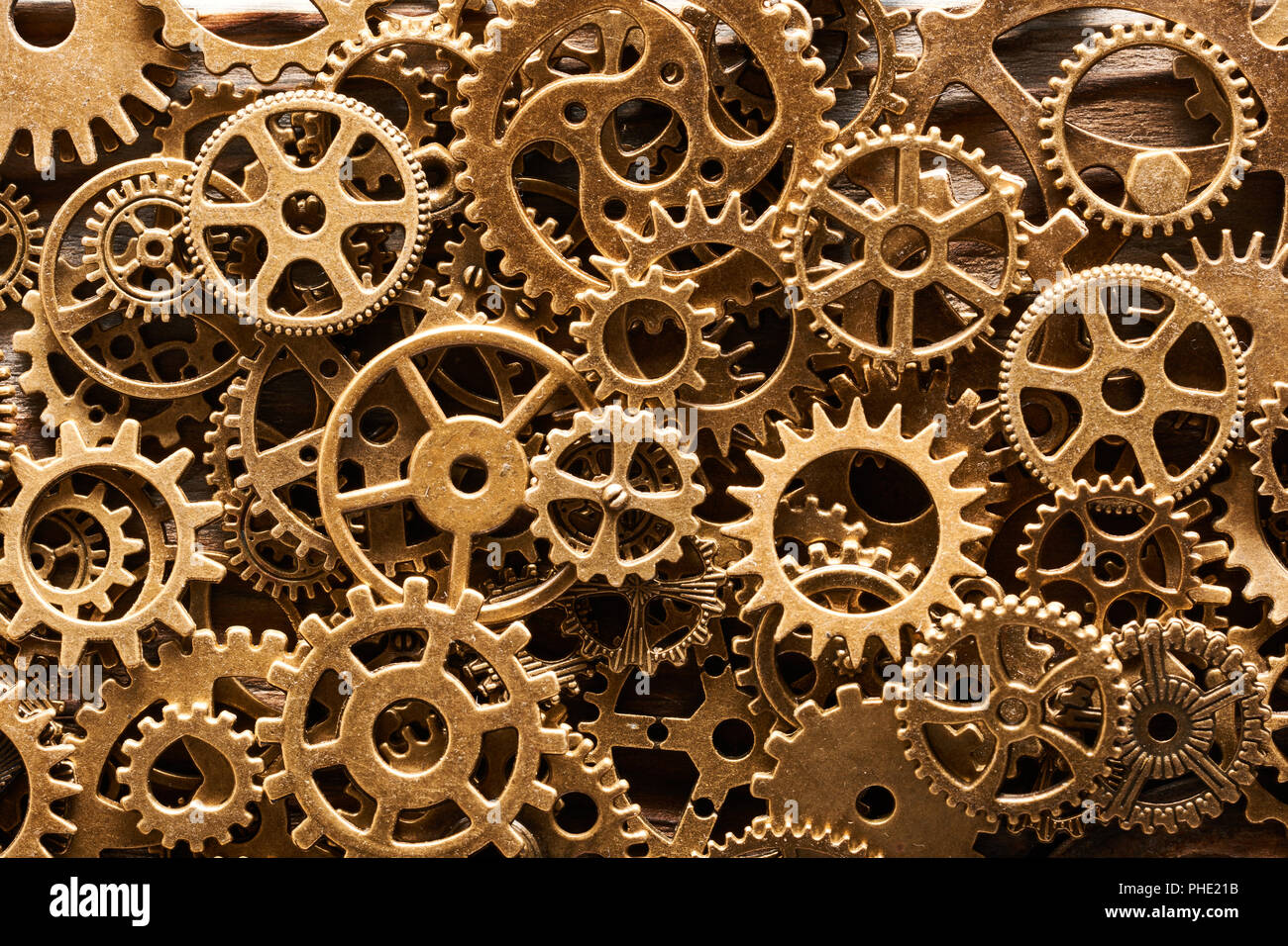 Various metal cogwheels and gear wheels Stock Photo - Alamy