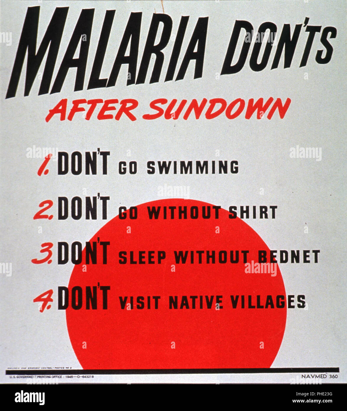Malaria poster hi-res stock photography and images - Alamy
