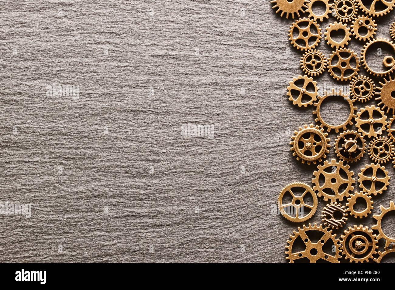 Various metal cogwheels and gear wheels Stock Photo - Alamy