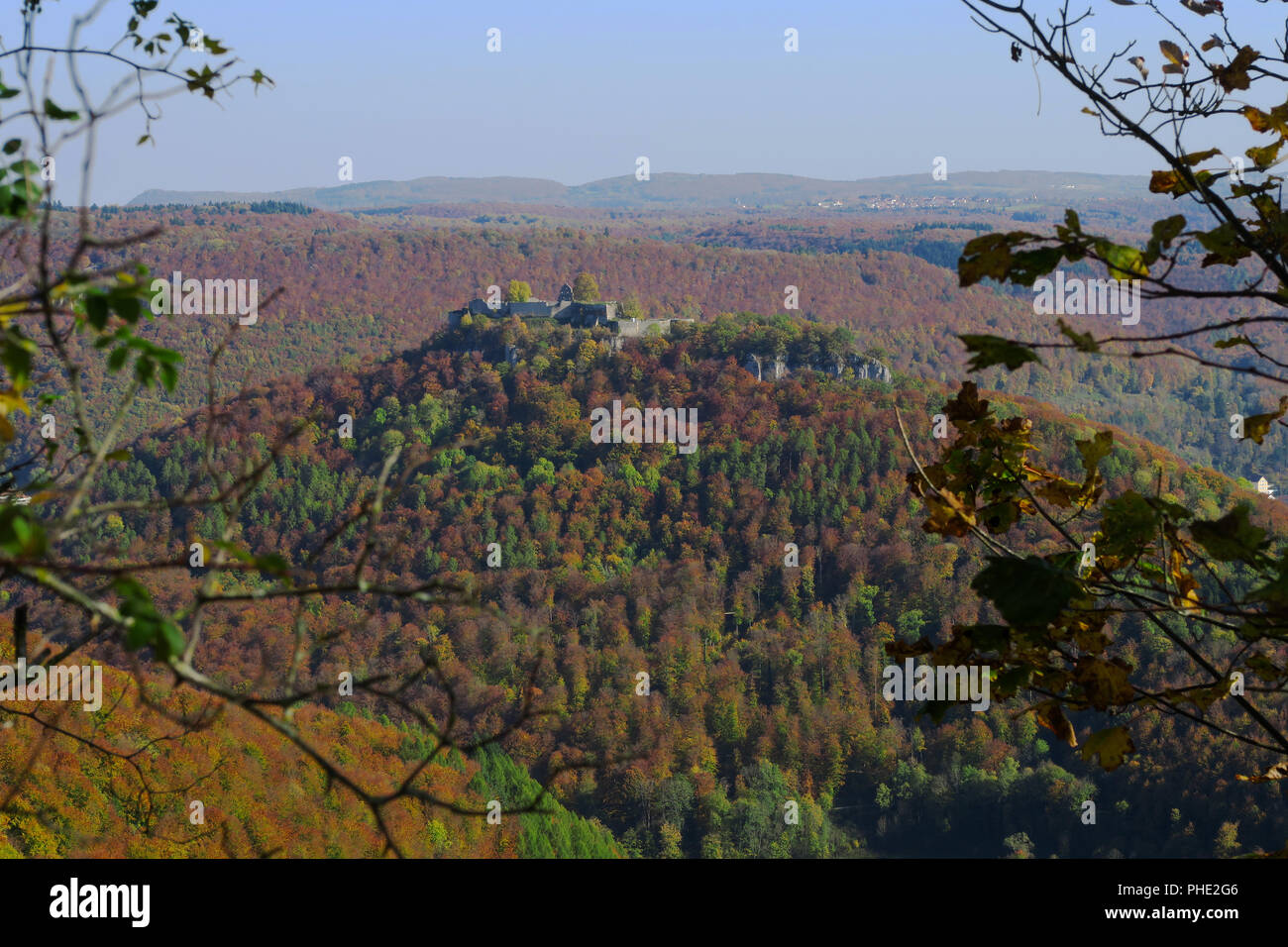 autumn landscape; swabian jura; swabian alps, swabian highlands Stock ...