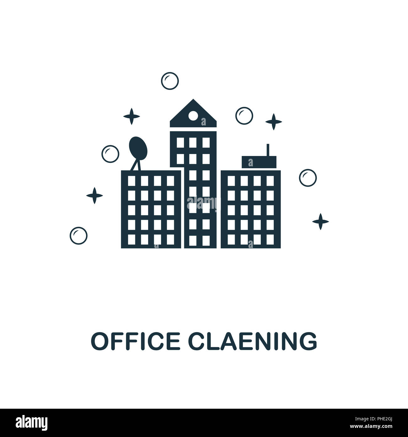 Office Cleaning creative icon. Simple element illustration. Office ...