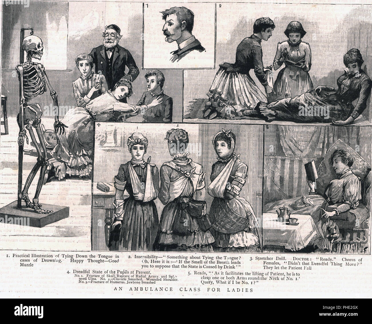 An ambulance class for ladies London ca. 1890 Stock Photo - Alamy