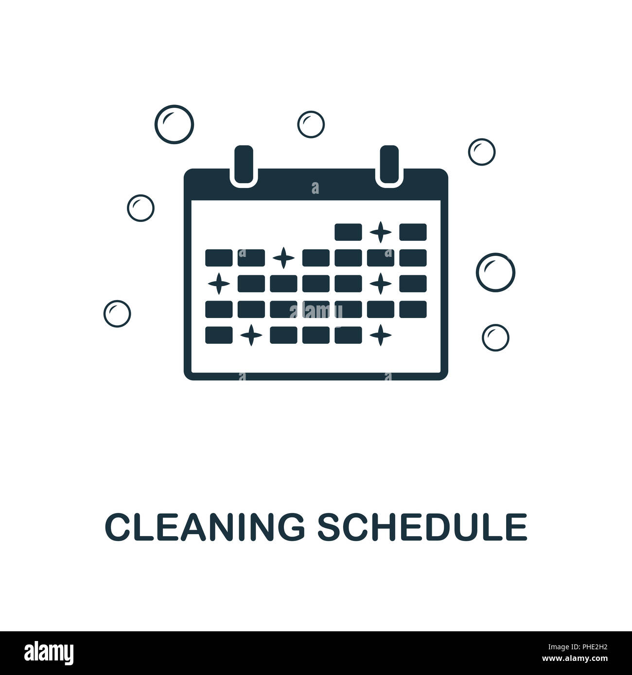 Cleaning Schedule creative icon. Simple element illustration. Cleaning ...