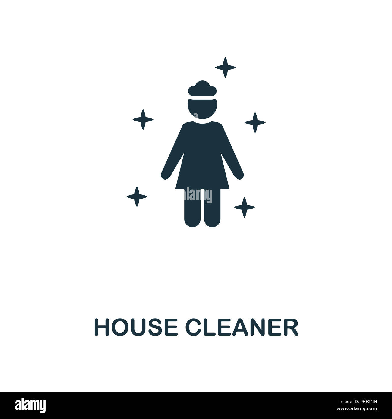 House Cleaner creative icon. Simple element illustration. House Cleaner ...