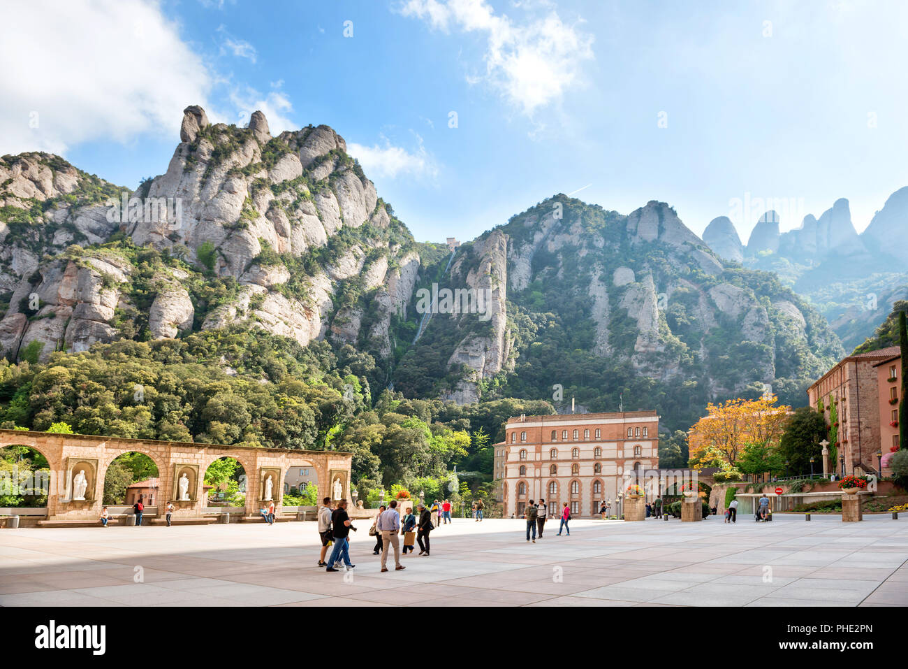 Montserrat Monastery in Barcelona, Spain Stock Photo - Alamy