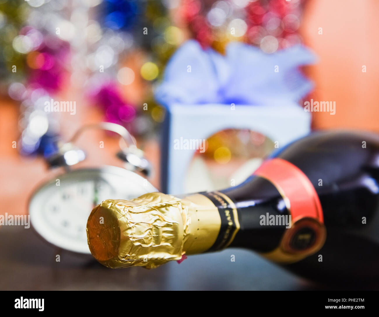 champagne glass, watch holiday Stock Photo - Alamy