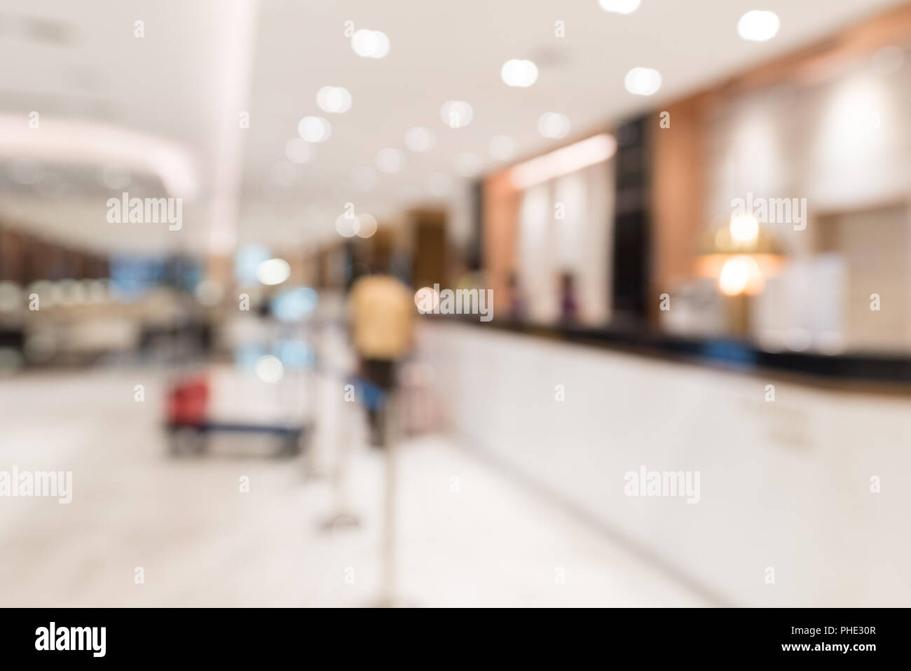 hotel lobby blurred background Stock Photo - Alamy