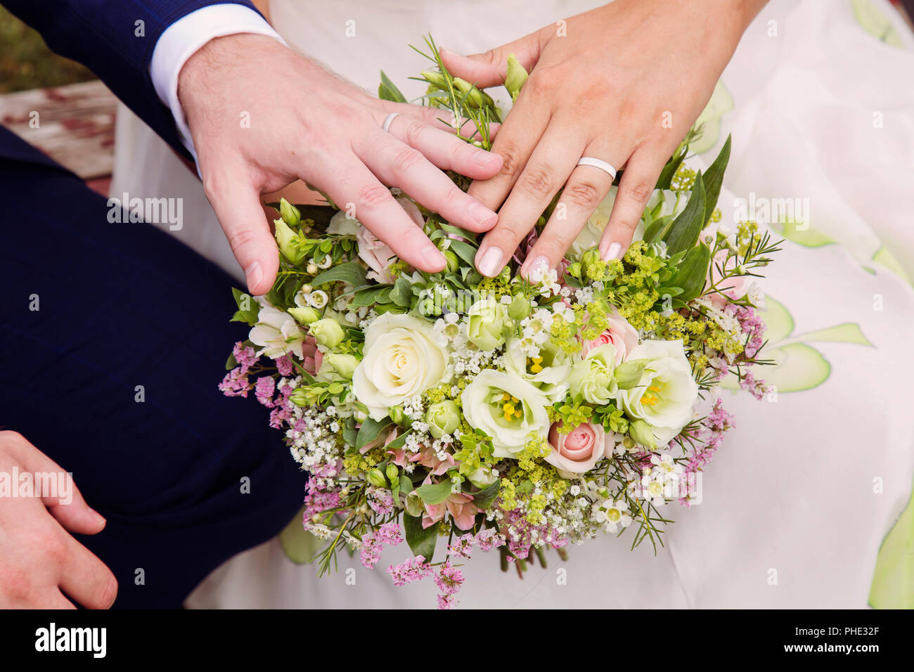 Newlywed hands hi-res stock photography and images - Alamy