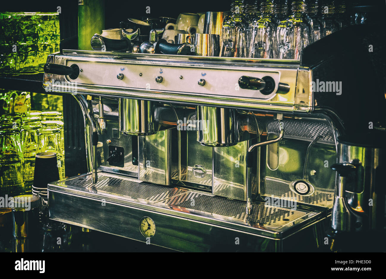 coffee machine for bar Stock Photo - Alamy