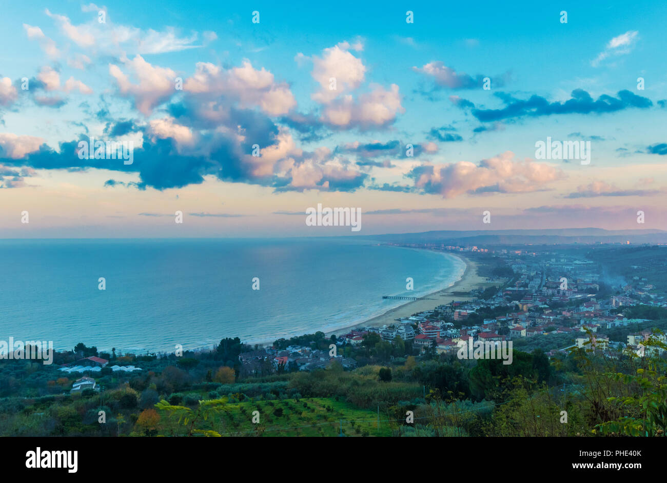 Vasto (Italy) - A sea town on the hill, Abruzzo region. Here the ...