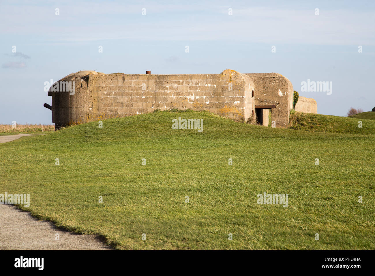 Longues sur Mer battery Stock Photo - Alamy