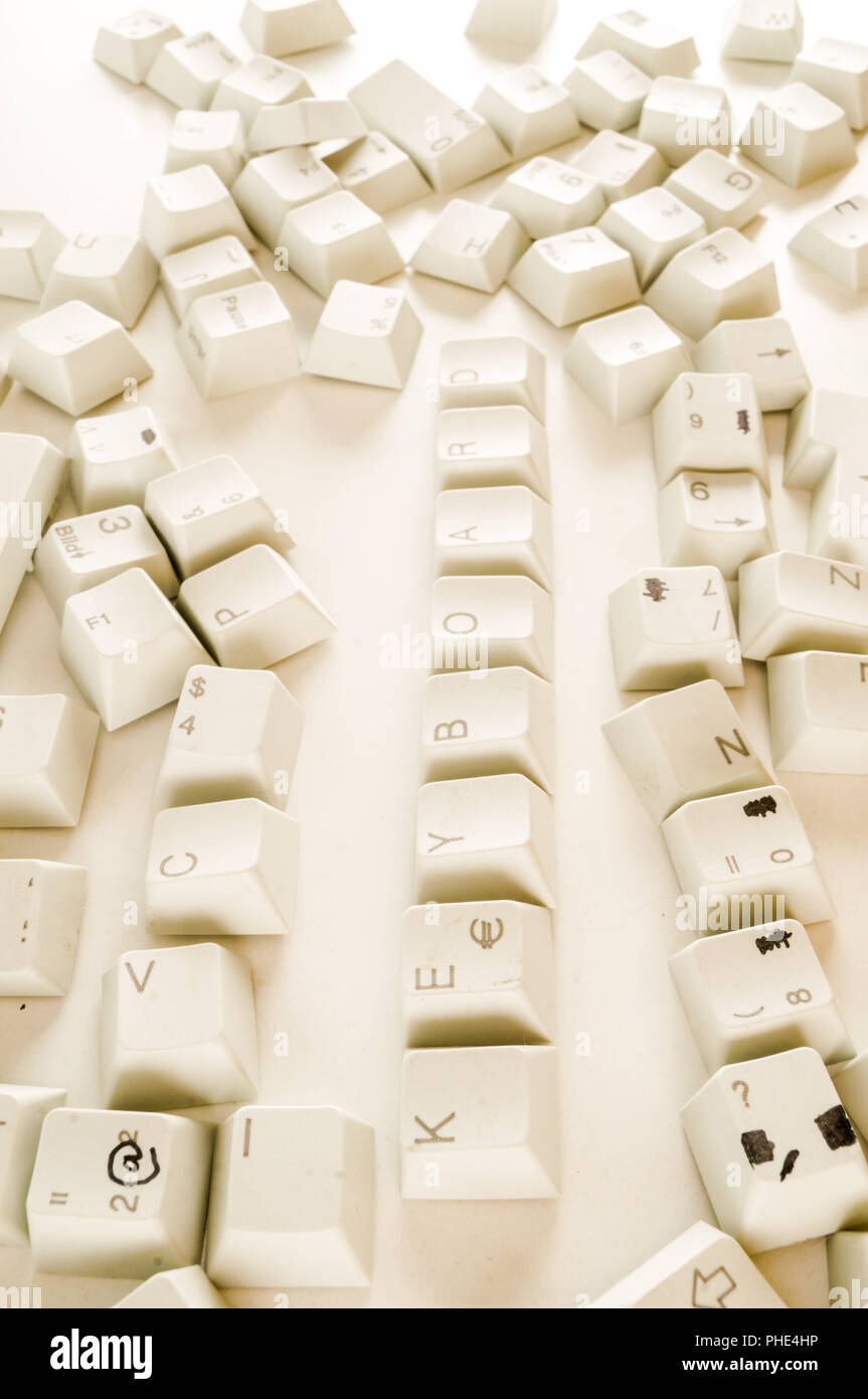 Alphabet numbers and some other keys Stock Photo - Alamy