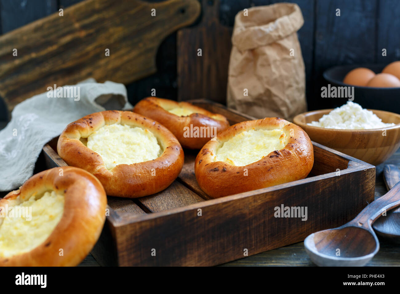 Homemade cottage cheese cheesecake hi-res stock photography and images ...