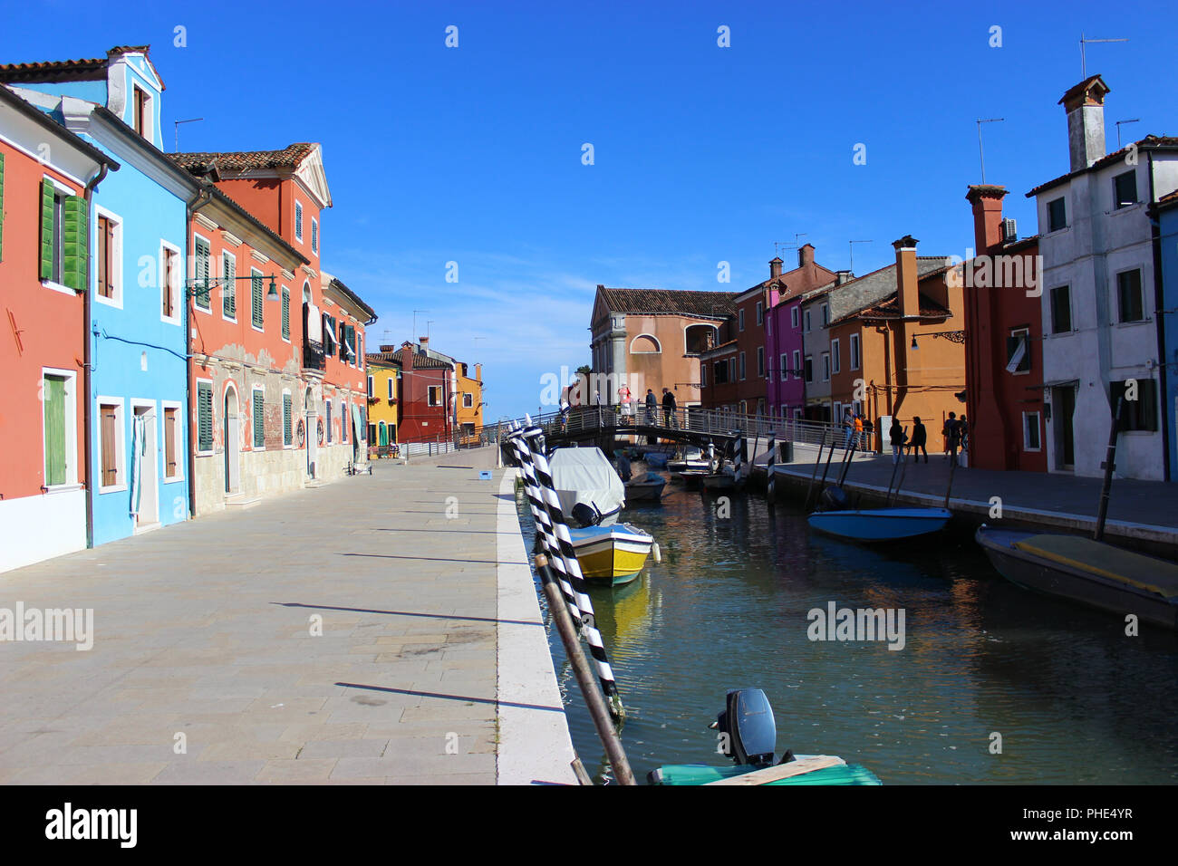 Colorful landscape on the island of Burano Stock Photo - Alamy