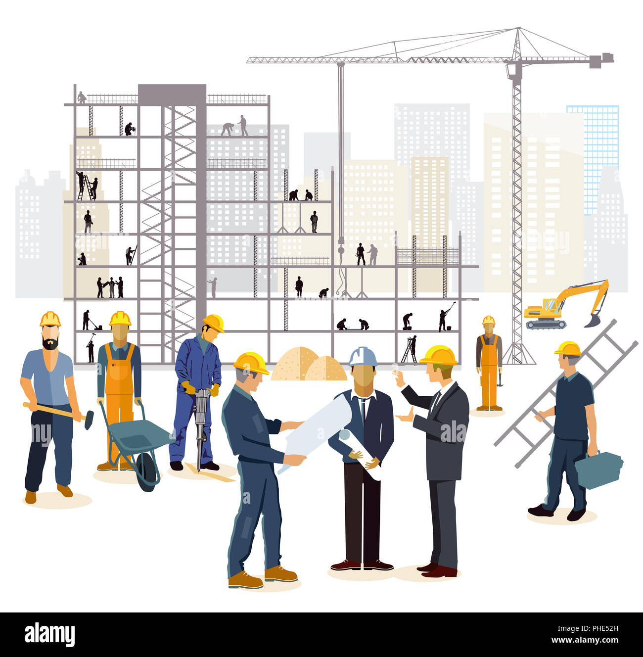 Teamwork engineer Cut Out Stock Images & Pictures - Alamy