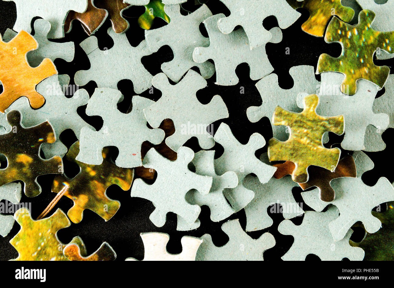 Jigsaw puzzle Background Stock Photo - Alamy