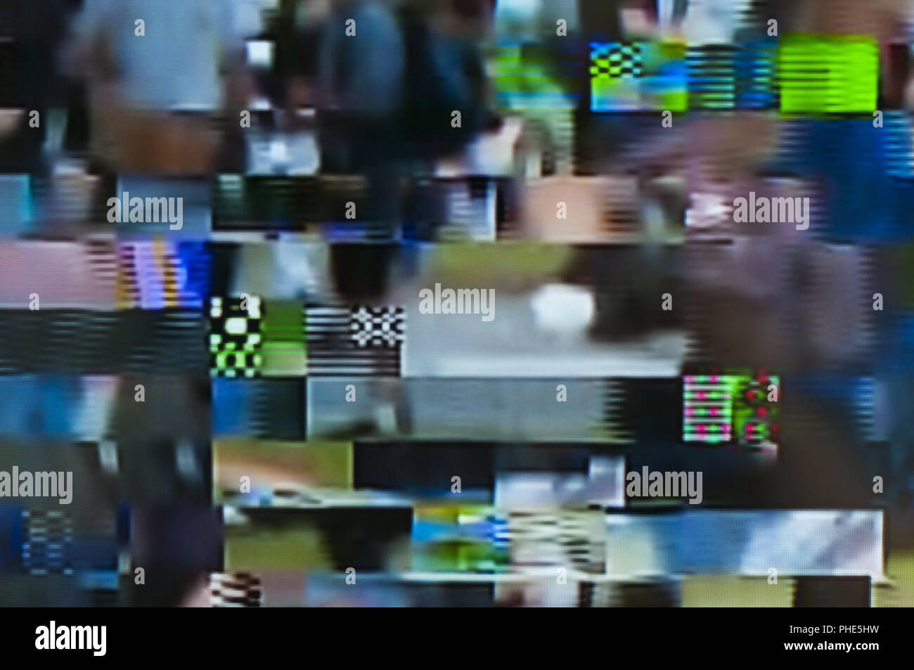 Pixel pattern of a digital glitch Stock Photo - Alamy