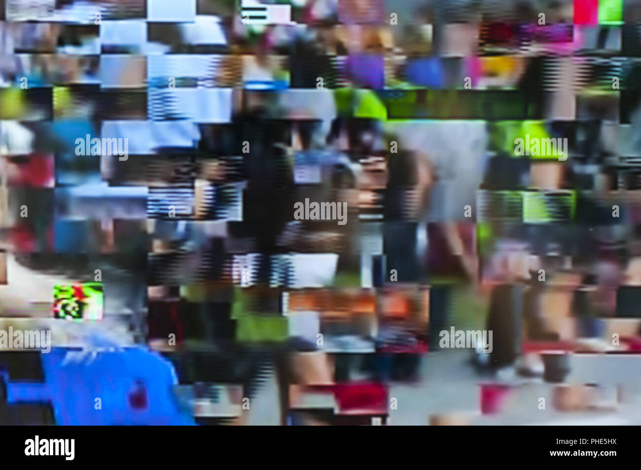 Pixel pattern of a digital glitch Stock Photo - Alamy