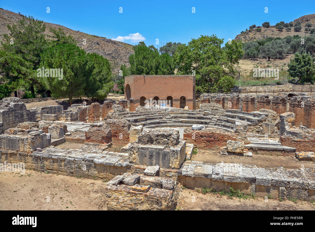 Ancient town Gortyna on Crete, Greece Stock Photo - Alamy